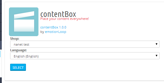 contentBox - HTML module for Prestashop